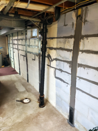Carbon Fiber/Kevlar Straps for Basement Walls | Standard Water