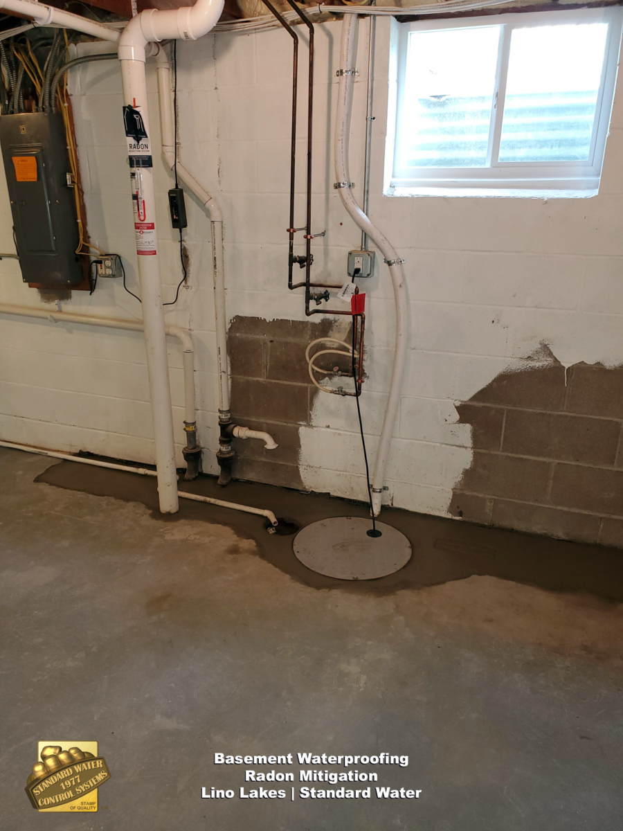 Choose Radon Mitigation with Basement Waterproofing | Standard Water